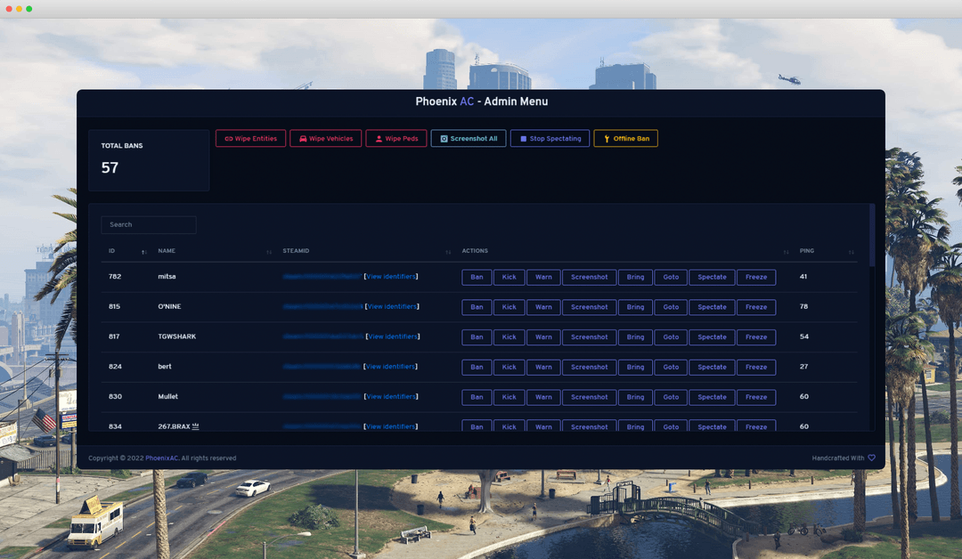 PhoenixAC | Best FiveM AntiCheat | Now Detecting Eulen Features